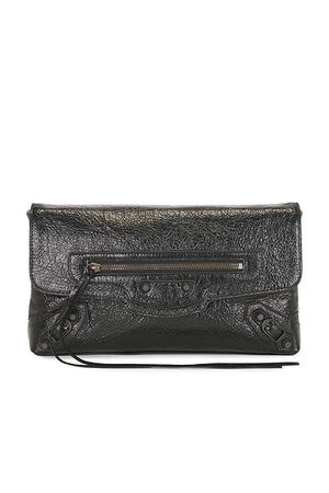 Balenciaga Le City Small Clutch In Arena Lambskin
