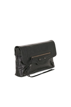 Balenciaga Le City Small Clutch In Arena Lambskin