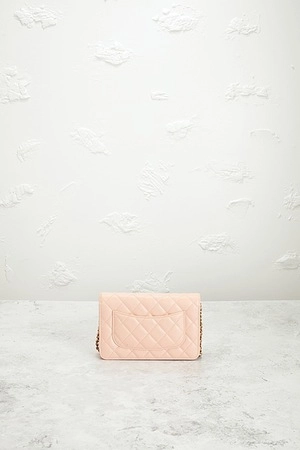 Chanel Calfskin Classic Wallet On Chain