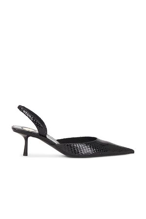 Saint Laurent Marida Python Slingback Pump - Nero