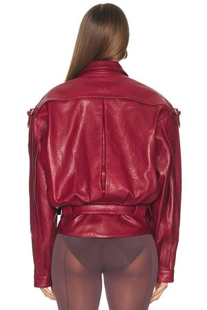 Magda Butrym Leather Bomber Jacket