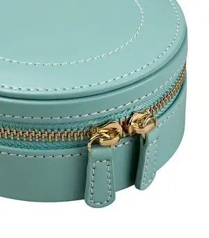 Wolf X Fiona Howard Sophia Round Bracelet Travel Case - Green