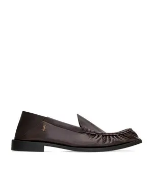 Saint Laurent Calfskin Theobald Loafers - Brown