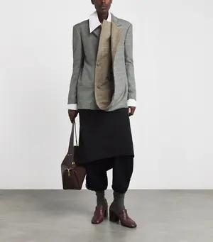 Dries Van Noten Leather Heeled Loafers - Burgundy
