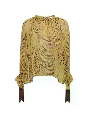 Cara Cara Cecile Ruffled Top - Yellow