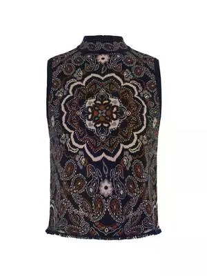 Cara Cara Julissa Bandana-jacquard Top - Blue