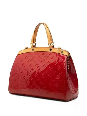 LOUIS VUITTON Monogram Vernis Brea Mm Satchel - Red