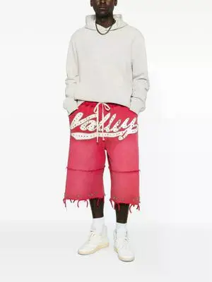 VALE FOREVER Stud-embellished Frayed Shorts