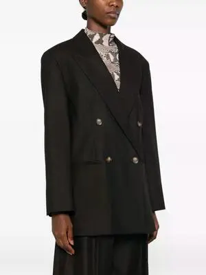 LE SULLY STUDIO Double-breasted Peak-lapel Blazer