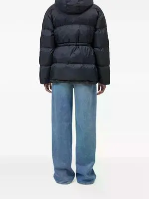 Closed Drawstring-waist Hooded Puffer Jacket
