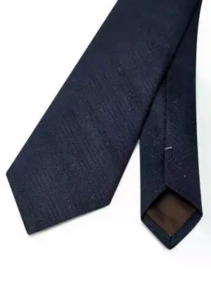 Canali Check Pattern Neck Tie