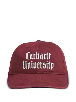 Carhartt Work In Progress Schooling Embroidered Baseball Cap - Red