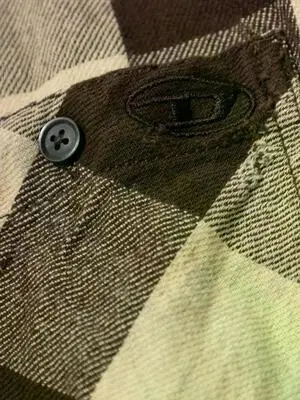 DIESEL® Check Distressed Shirt