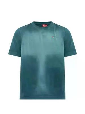 DIESEL® Logo-embroidered T-shirt - Blue