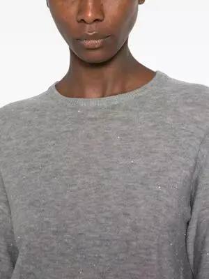Fabiana Filippi Sequin-embellished Wool-blend Sweater