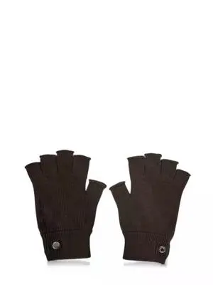 Rick Owens Fingerless Press-stud Gloves