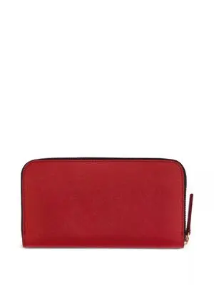 GIANNI CUCCUINI Logo-plaque Zip-around Wallet - Red
