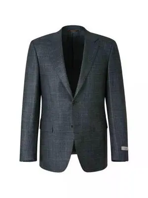 Canali Checked Single-breasted Jacket