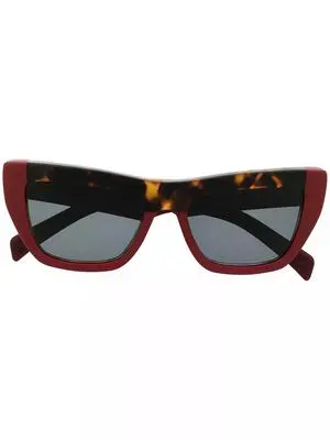 Marni Colour-block Cat-eye Sunglasses - Red