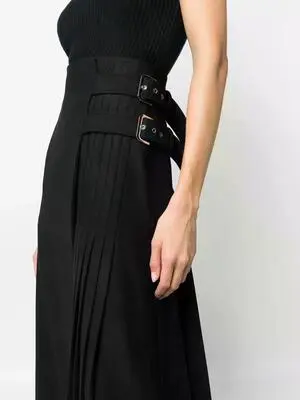Alberta Ferretti Buckle-detail Pleated Skirt