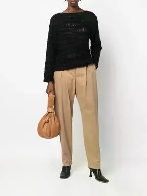 Alberta Ferretti High-waisted Tapered Trousers