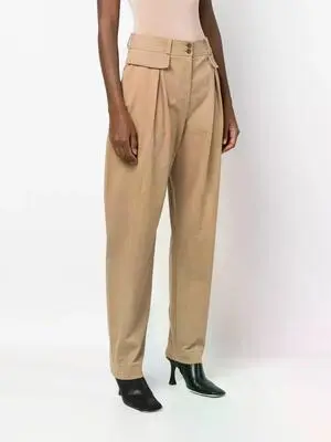 Alberta Ferretti High-waisted Tapered Trousers