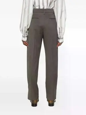 SYSTEM Tailored Trousers With Buckle Detail And Pressed Crease