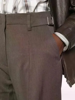 SYSTEM Tailored Trousers With Buckle Detail And Pressed Crease