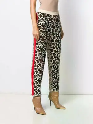 Stella McCartney Animal-jacquard Knitted Trousers