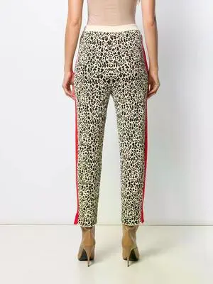 Stella McCartney Animal-jacquard Knitted Trousers