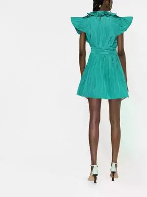 Alberta Ferretti Bow-detail Flared Dress