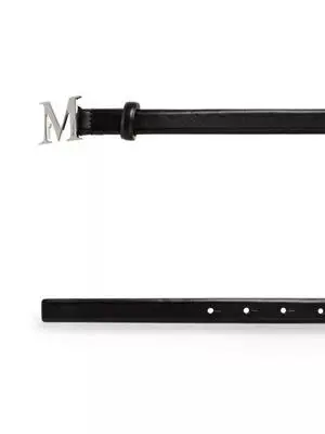 Max Mara Logo-plaque Leather Belt