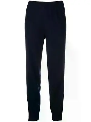 Stella McCartney Crochet-detail Knitted Trousers - Blue