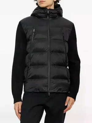 Moncler Wool Padded Zip-up Cardigan