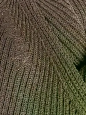 Max Mara Wool Knit Oversized Shawl Tobacco