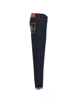 Dolce & Gabbana Logo-embroidered Jeans