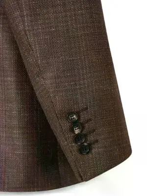 Canali Check-pattern Notched-lapels Jacket