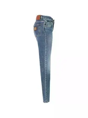 Dolce & Gabbana Logo-plaque Straight-leg Jeans