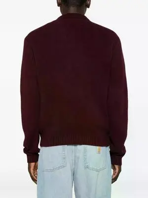 ARTE ANTWERP Graphic-intarsia Zip-up Sweater
