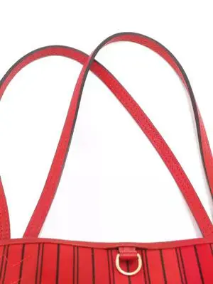 LOUIS VUITTON 2010-2026 Monogram Neverfull Bandouliere Inside Out Mm Satchel - Red