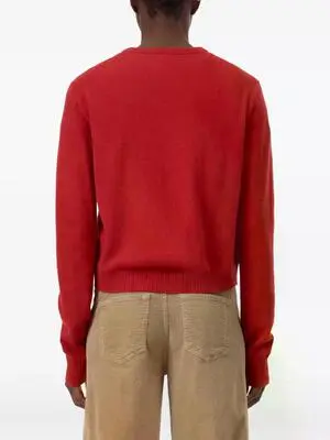 Closed Crew-neck Long-sleeve Cardigan