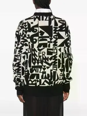 Zimmermann Logo Intarsia Knitted Sweater