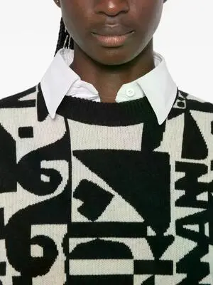 Zimmermann Logo Intarsia Knitted Sweater