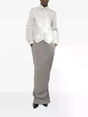 MAISON MARGIELA Check-pattern Handkerchief-hem Shirt