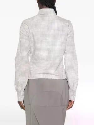 MAISON MARGIELA Check-pattern Handkerchief-hem Shirt