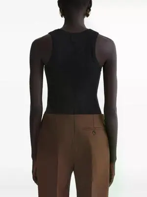 MUGLER Ribbed Tank Top