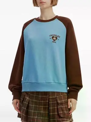 CHOCOOLATE Logo Print Raglan Sleeve Sweater