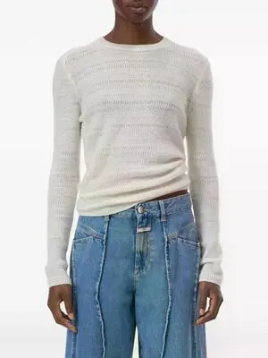 Closed Open-knit Long-sleeve Sweater