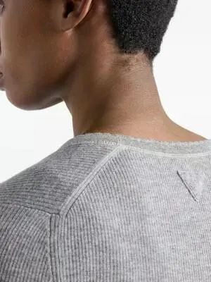 Prada Ribbed Cashmere Cardigan