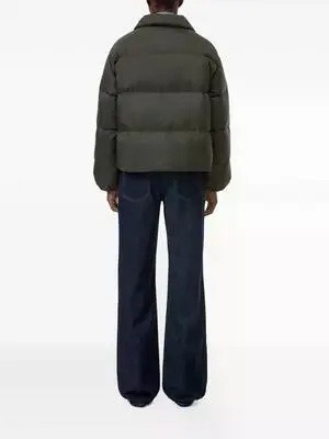 Closed Quilted High-neck Jacket
